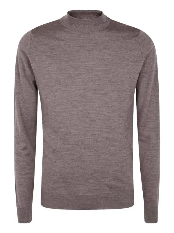 John Smedley Harcourt High Neck Sweater - Gray