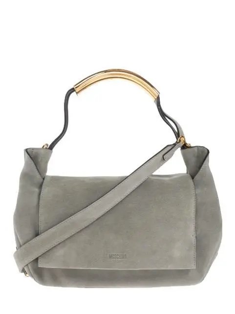 Moschino Handle Detail Cross Body Bag - Gray