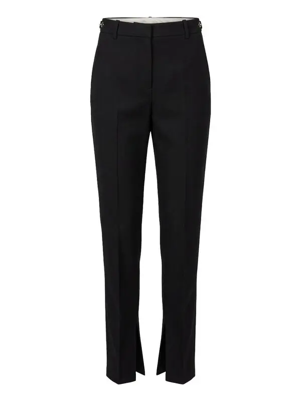 Gucci Side Slit Tapered Trousers - Black