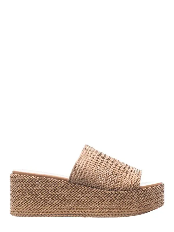 Casadei Slip-on Wedge Sandals - Brown