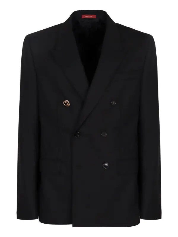 Gucci Double-breasted Jacket - Black