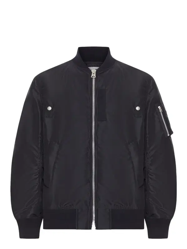 Sacai Twill Blouson Jacket - Black