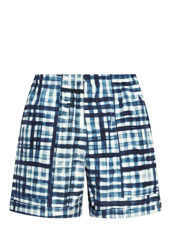 Bottega Veneta Plaid Pattern Shorts - Blue, White