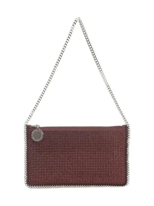 Stella McCartney Falabella Embellished Clutch Bag - Bordeaux