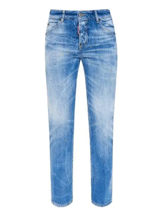 Dsquared2 Low-rise Slim Fit Jeans - Blue