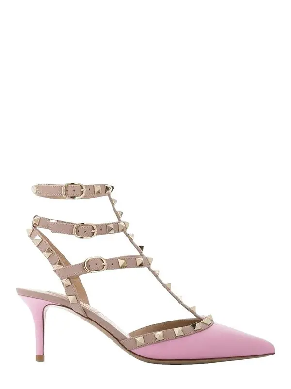 Valentino Garavani Rockstud 65mm Caged Pumps - Nude