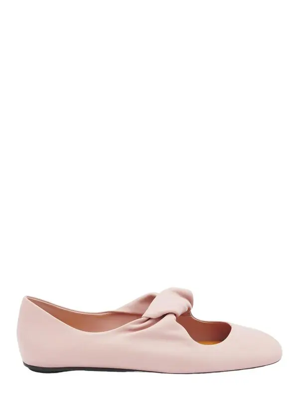 Alexander McQueen Twist-detail Ballet Flats - Pink