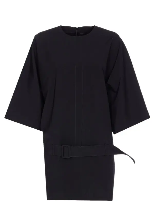 MAISON MARGIELA Belted Mini Dress - Black