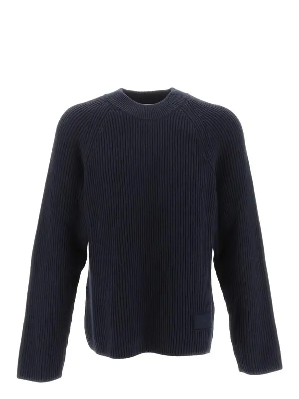 Ami Crewneck Knitted Jumper - Black
