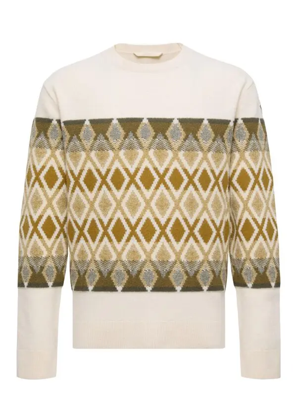 Moncler Rhombus Pattern Wool Sweater - Color