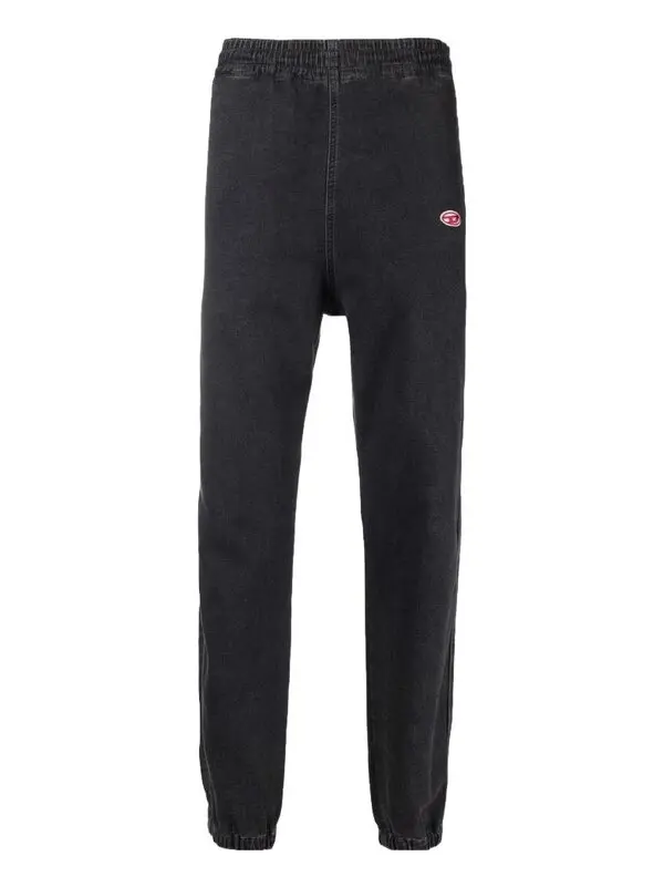 DIESEL® D-lab Track Denim Pants - Black