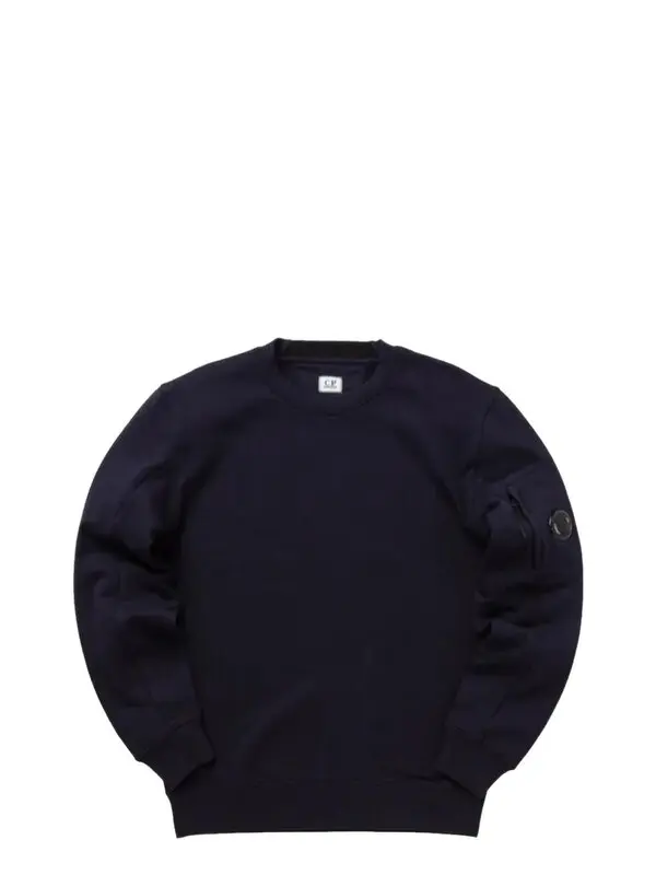 C.P. COMPANY Crewneck Long-sleeved Sweatshirt - Black