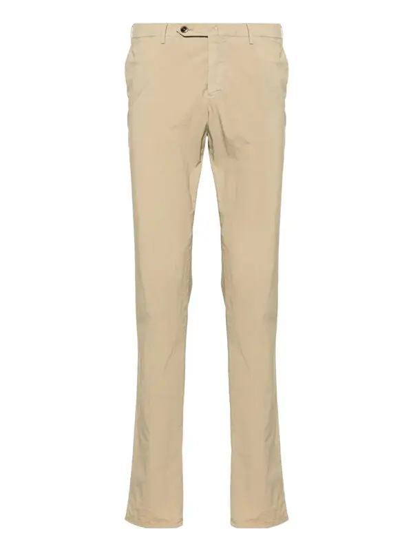 PT TORINO Mid-rise Slim-fit Trousers - Nude