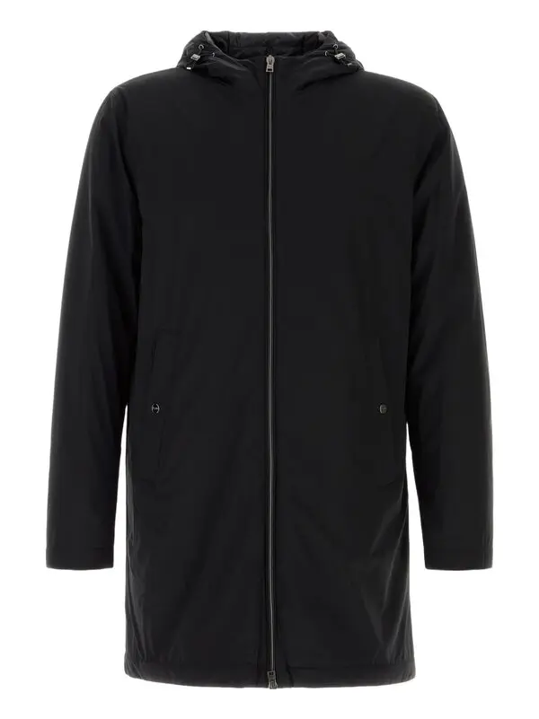 Herno Hooded Parka - Black