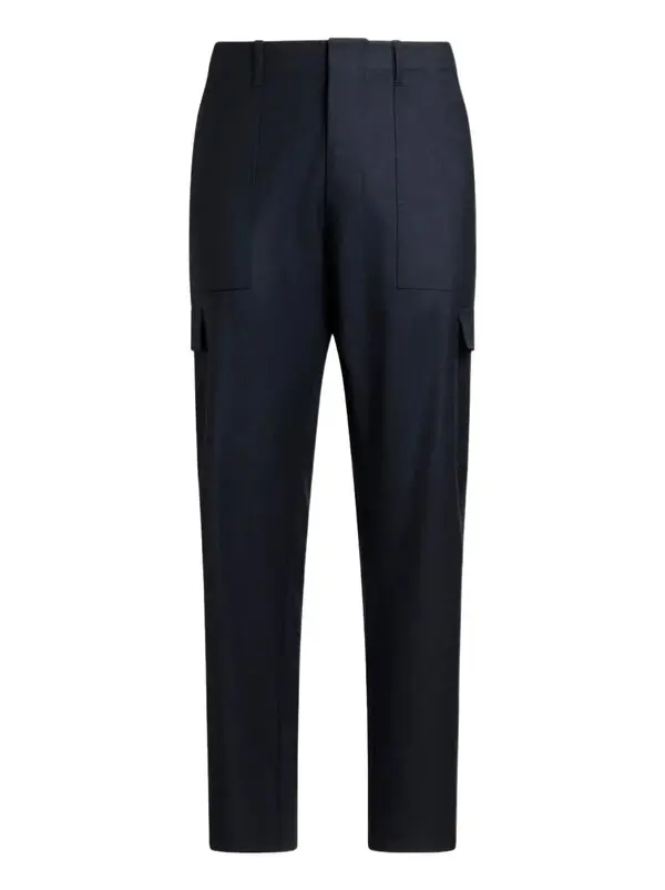 Etro Wool Cargo Trousers - Blue