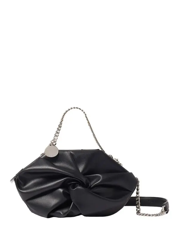 Stella McCartney Twist Detailed Shoulder Bag - Black