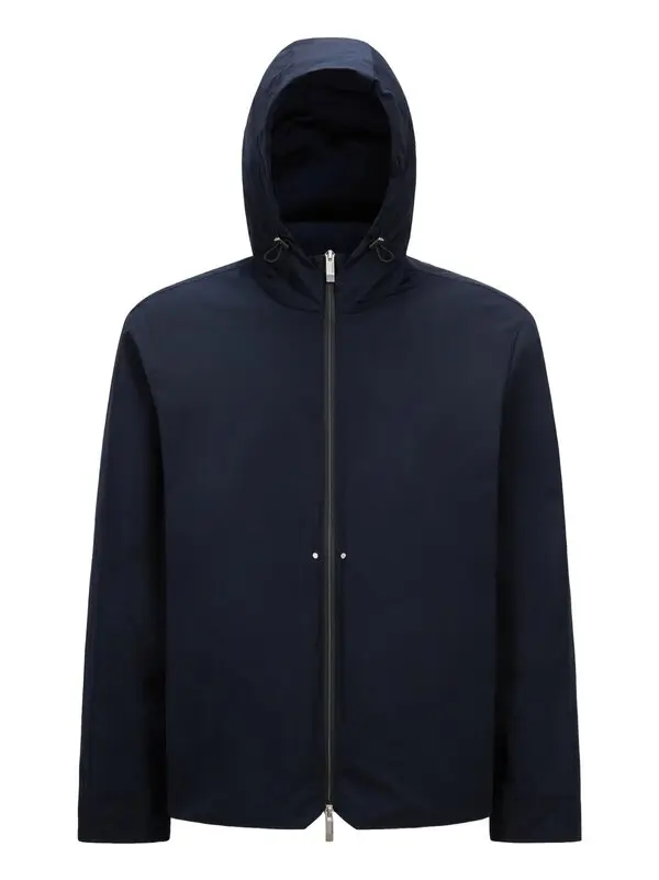 Moncler Lacha Zip-up Hooded Windbreaker - Navy Blue