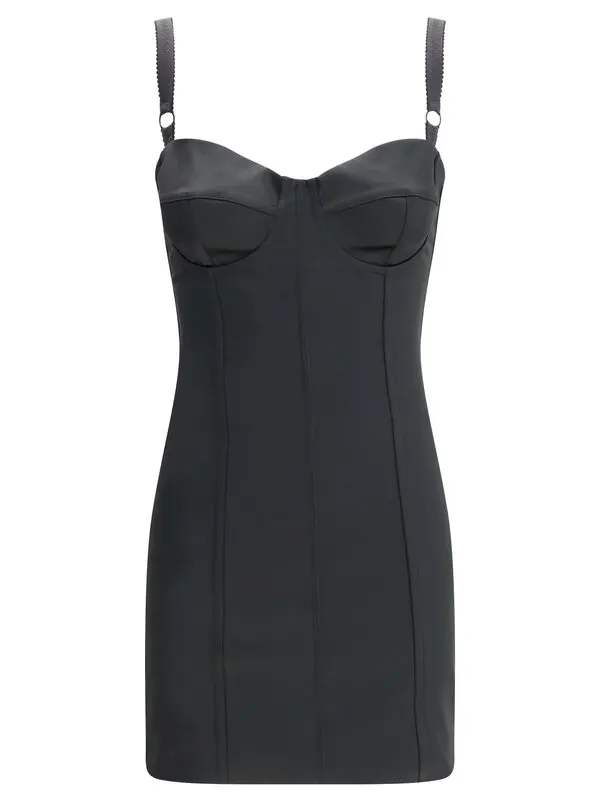 Dolce & Gabbana Bustier Mini Dress - Black
