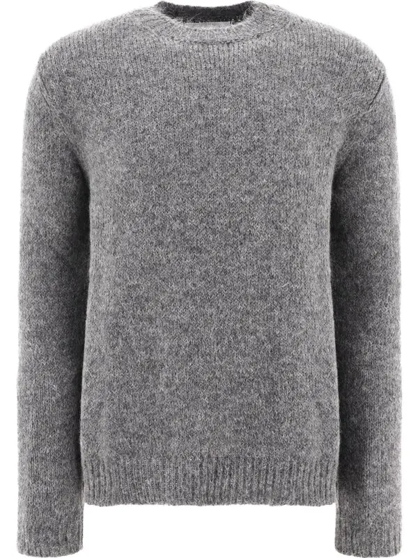 JIL SANDER Crewneck Long-sleeved Jumper - Gray