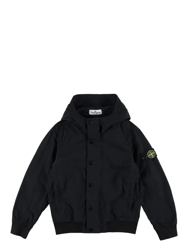 Stone Island Hooded Jacket - Black