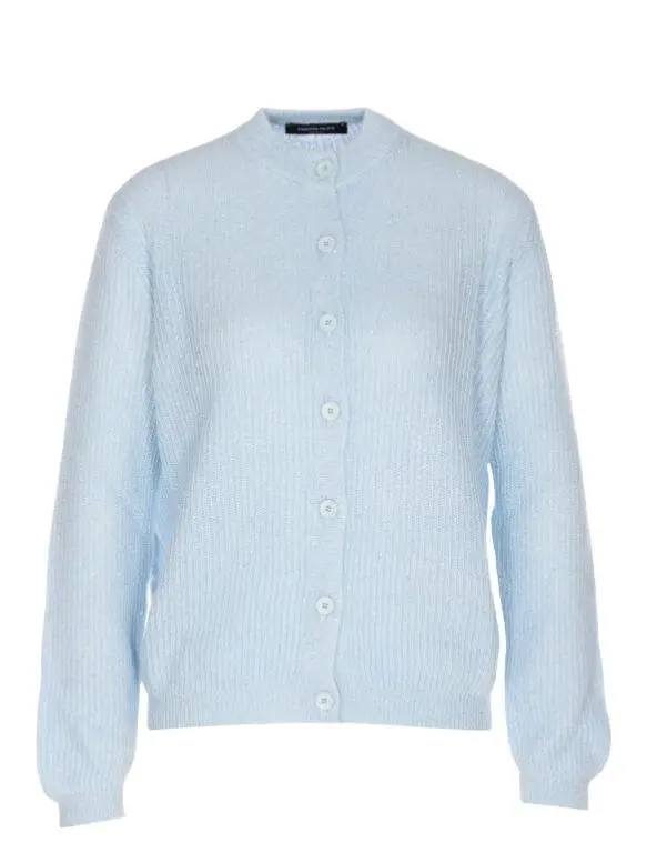 Fabiana Filippi Sequin Cardigan With Button Closure - Blue