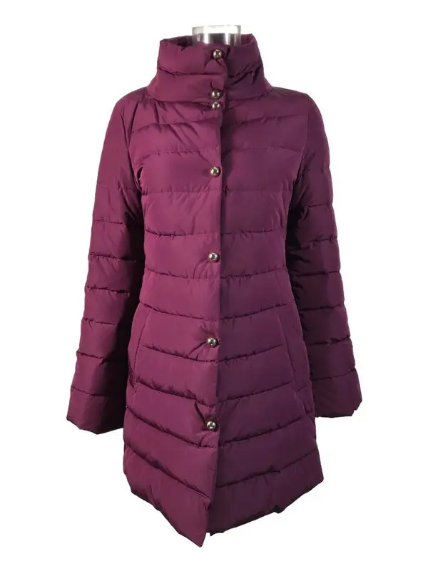 Emporio Armani Quilted Logo Down Jacket - Red