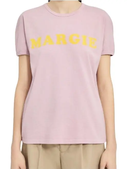 MAISON MARGIELA Printed Crewneck T-shirt - Pink