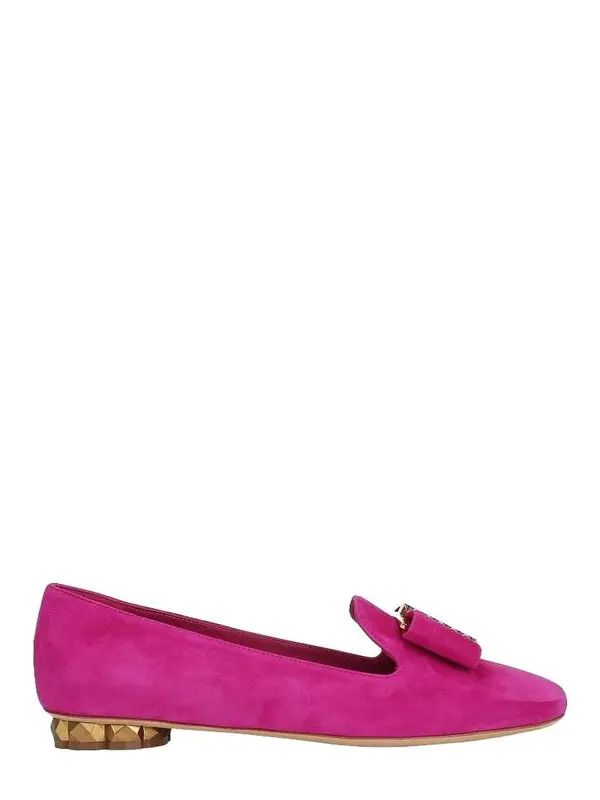 FERRAGAMO Bow Detailing Flat Shoes - Pink