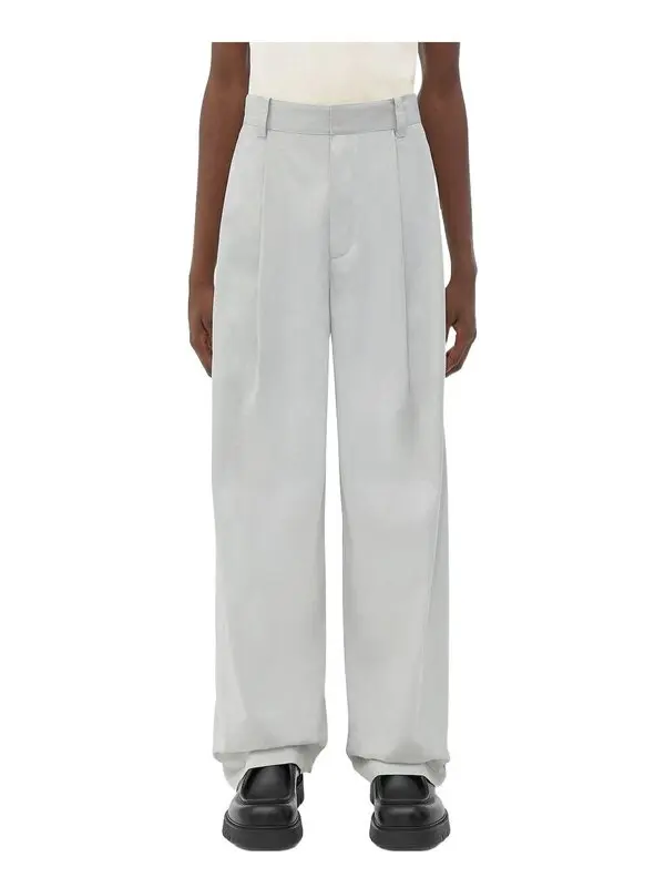 Bottega Veneta Technical Wide Leg Trousers - White