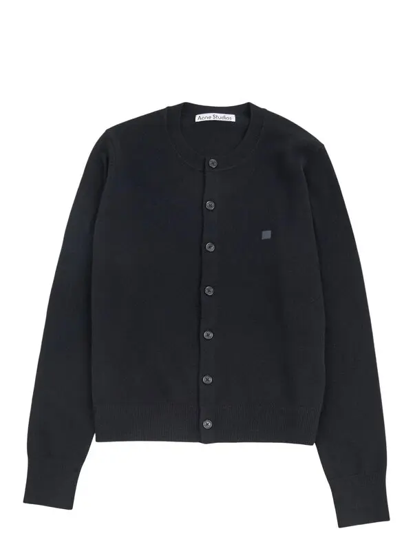 Acne Studios Long Sleeve Cardigan - Black