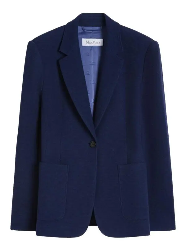 Max Mara Patch-pocket Blazer - China Blue
