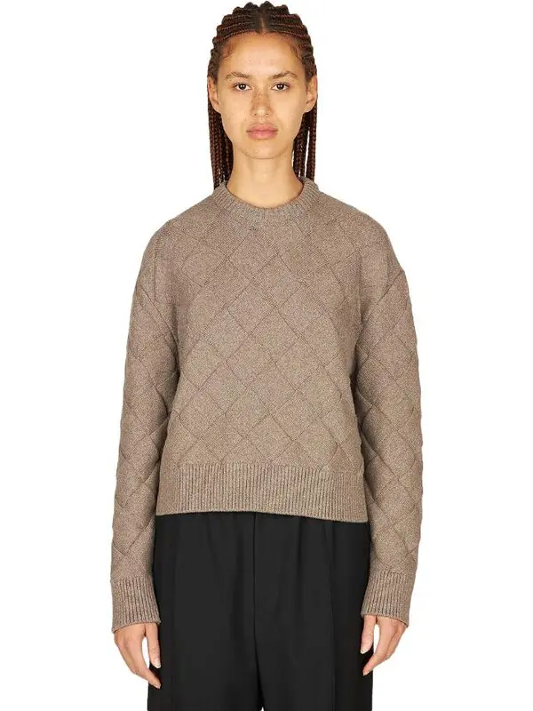 Bottega Veneta Intreccio Jumper - Gray