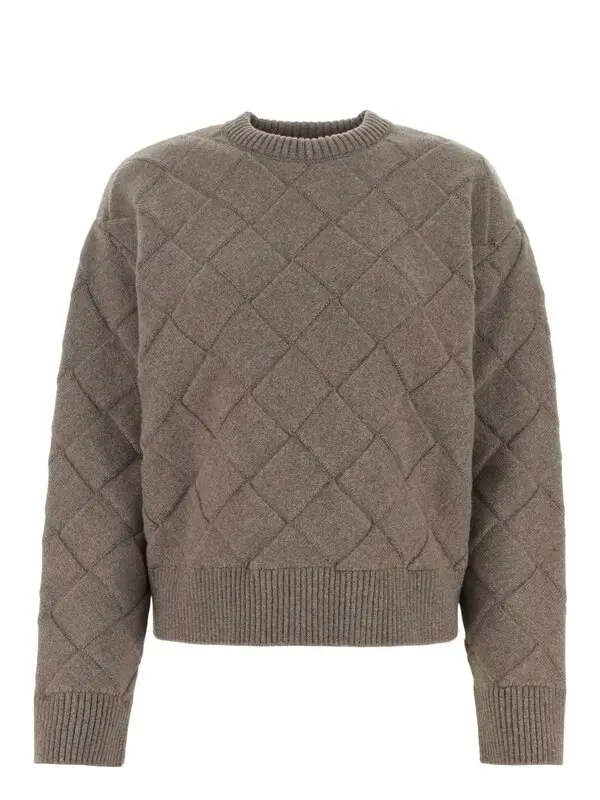 Bottega Veneta Intreccio Jumper - Gray