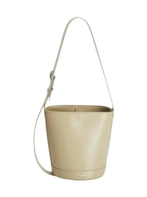 JIL SANDER Cannolo Bucket Bag - Almond-colored