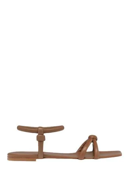 GIANVITO ROSSI Juno Leather Sandals - Brown