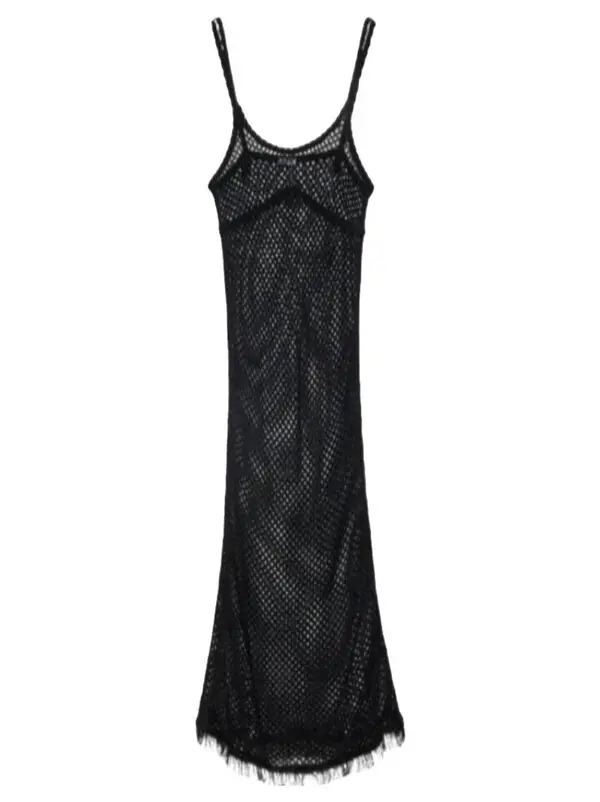 Loewe Strappy Midi Dress - Black