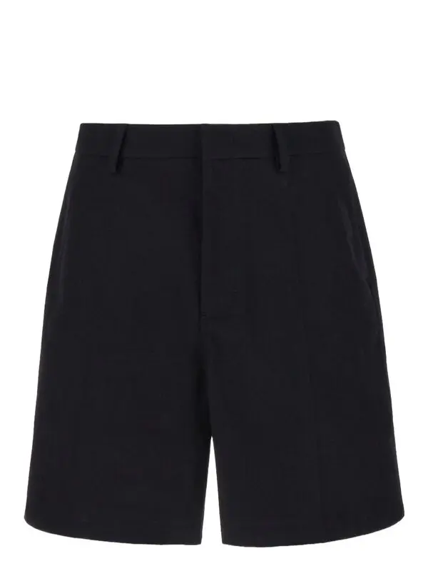 Valentino Garavani Logo Plaque Bermuda Shorts - Navy Blue