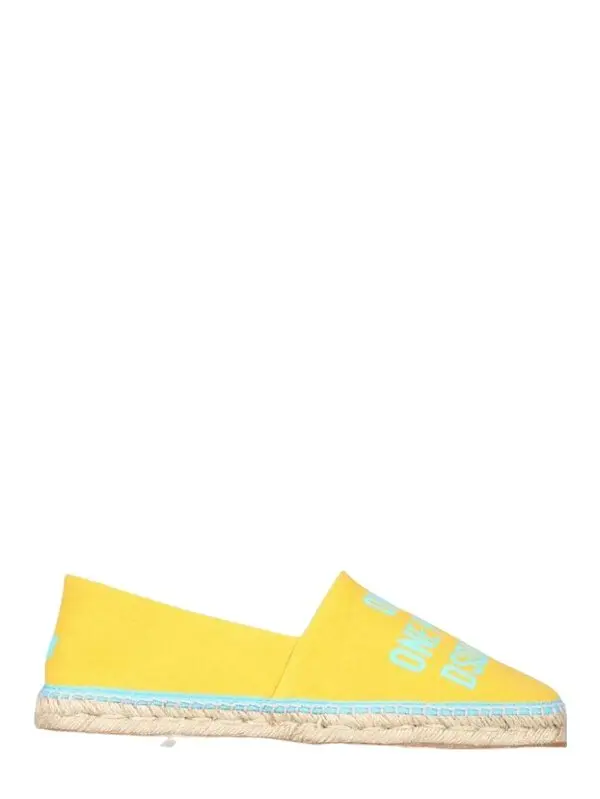 Dsquared2 Logo Jacquard Espadrilles - Yellow