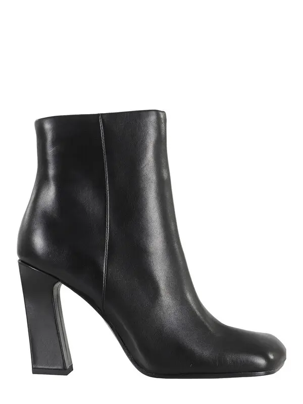 Ash Square Toe Ankle Boots - Black
