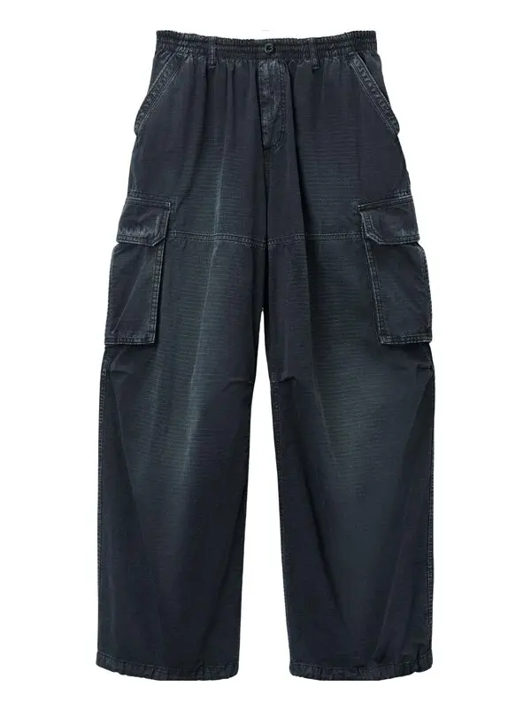 Alexander Wang Ripstop Cargo Pants With Removable Boxer Belt - Black Washed