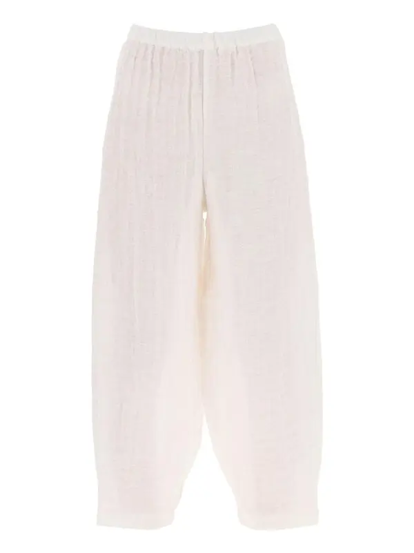BY MALENE BIRGER Linen Tapered Trousers - White
