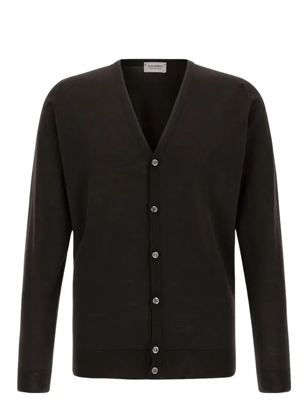 John Smedley Petworth Wool Cardigan - Black
