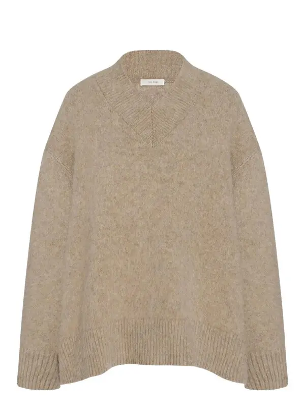 THE ROW Fayette V-neck Ribbed-knit Sweater - No