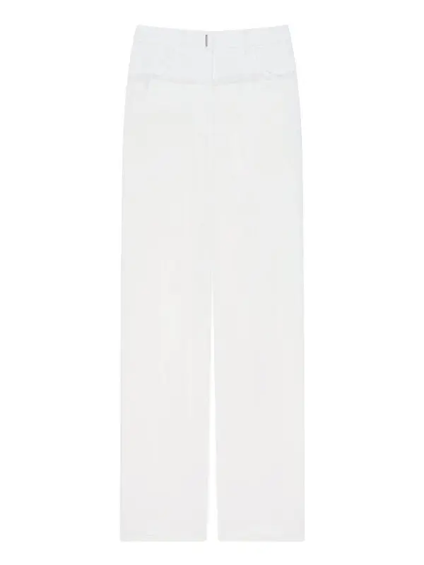 Givenchy Oversized Jeans With Metal Rivets - White
