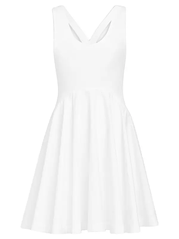 Alaïa Sleeveless Y-back Dress - White