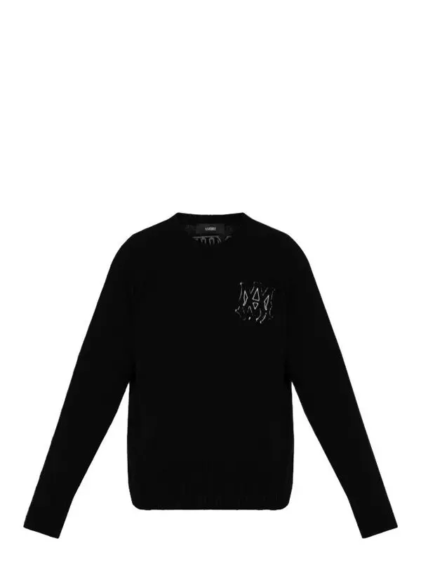 Amiri Ma Crew-neck Sweater - Black