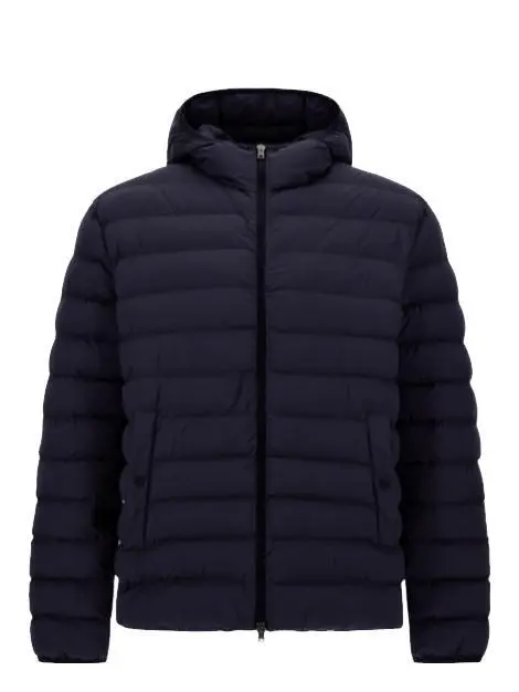 Herno High Neck Padded Jacket - Navy