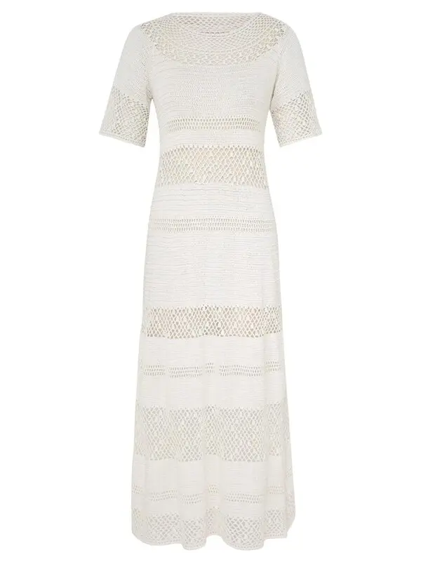 Zimmermann Crochet Midi Dress - Ivory