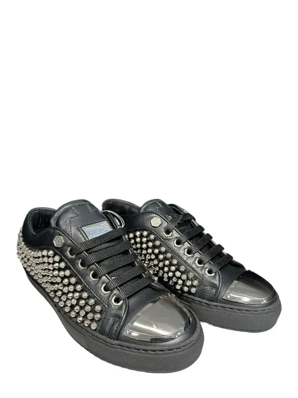 Philipp Plein Studded Low-top Sneakers - Black