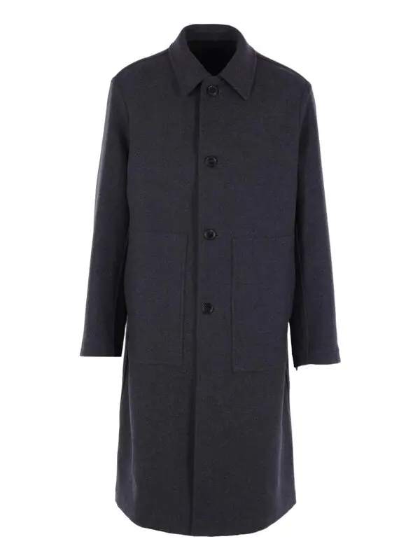Dries Van Noten Long-sleeved Coat - Dark Grey